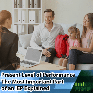 Present Level of Performance The Most Important Part of an IEP Explained