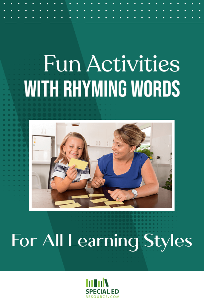 Fun Activities With Rhyming Words For All Learning Styles