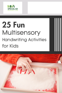 25 Fun Multisensory Handwriting Activities for Kids